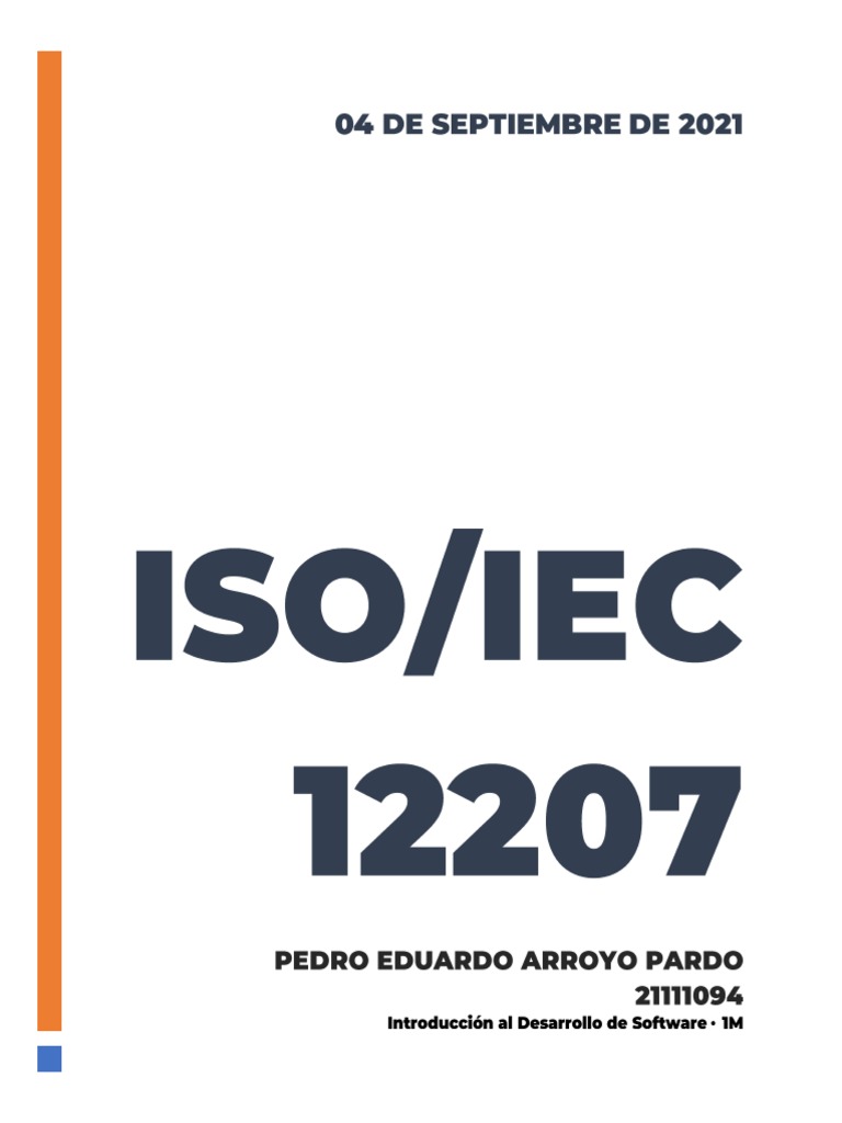 Iso/iec 12207 | PDF | Software | Gestión de tecnología de la información
