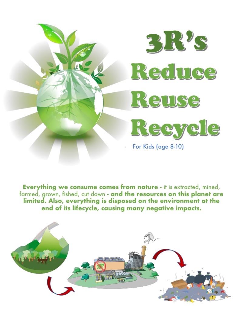 3Rs Guide for Kids: Reduce, Reuse, Recycle | PDF