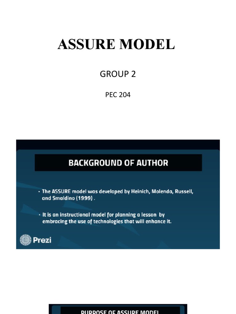 Assure Model | PDF | Learning | Teachers