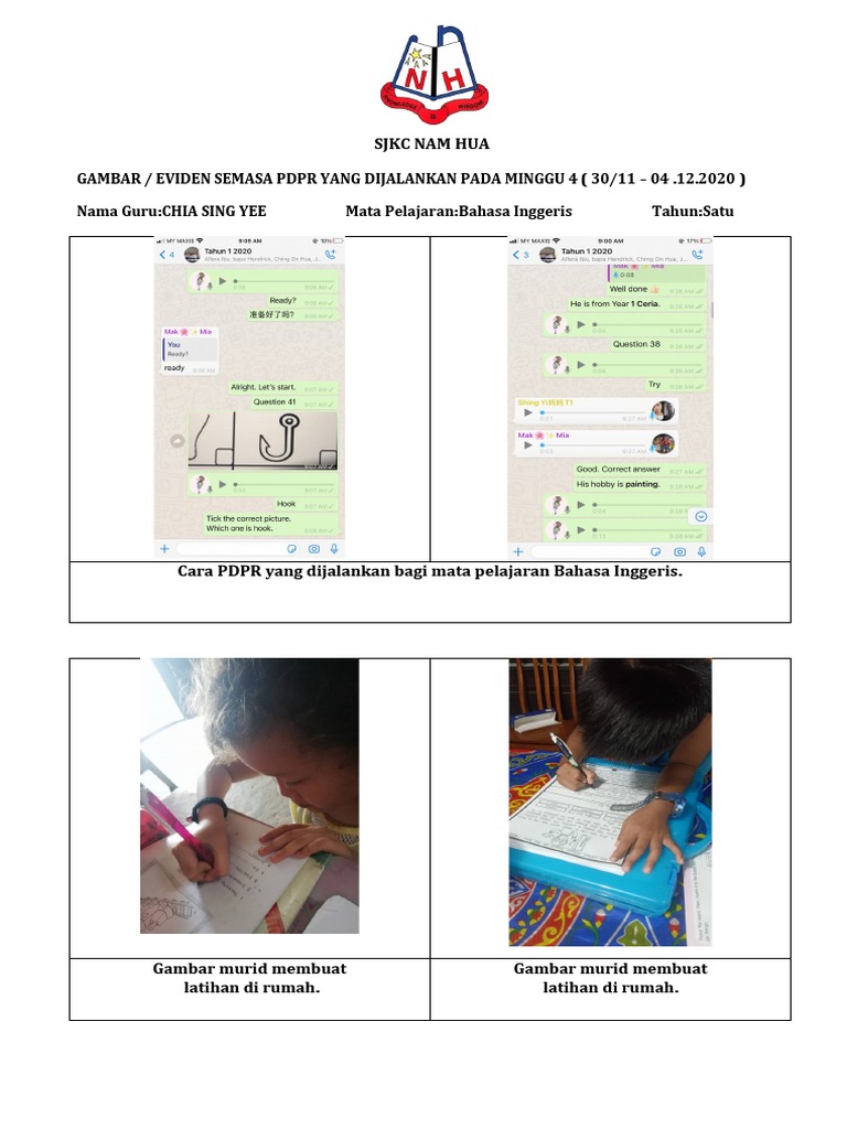 CSY Gambar Dan Eviden PDPR Minggu 4 | PDF