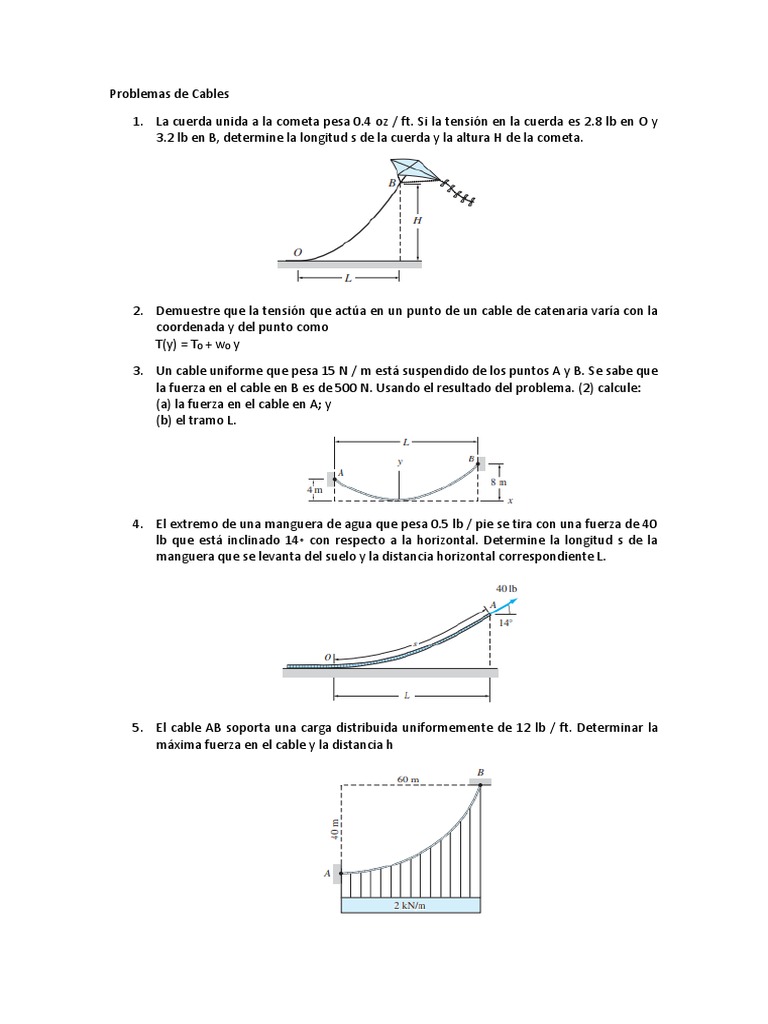 Problemas de Cables | PDF