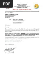 Request Letter To DPWH | PDF | Government | Philippines