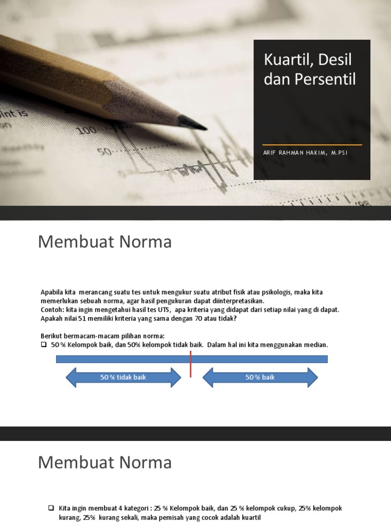 Kuartil, Desil Dan Persentil | PDF