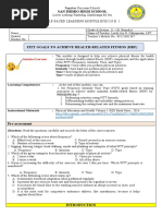 DLP Pe and Health Fitt Principle | PDF | Physical Fitness | Physical Education