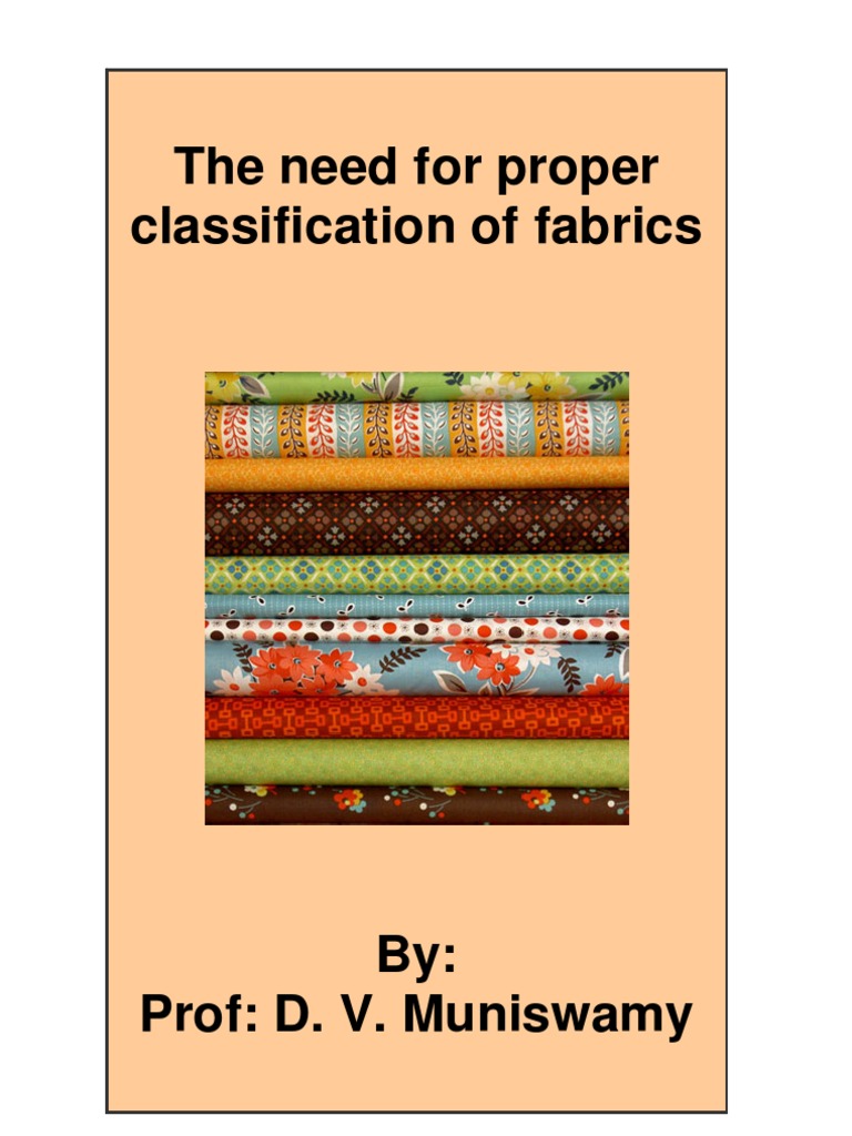 The Need For Proper Classification of Fabrics | PDF | Textiles | Knitting