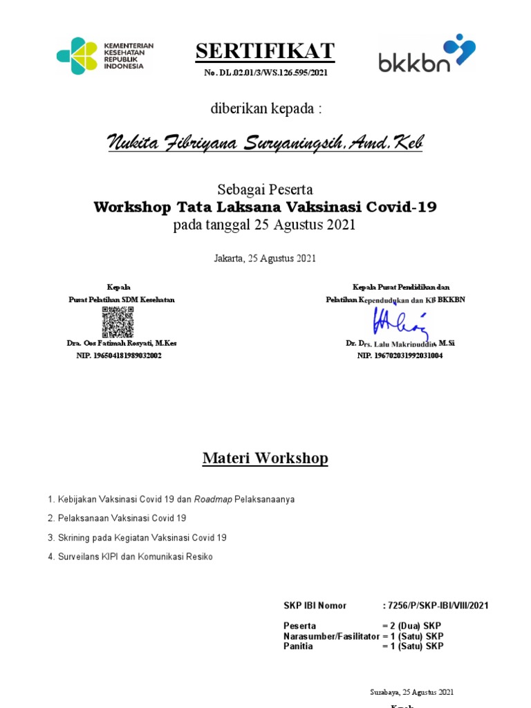 Nukita Fibriyana Suryaningsih, Amd - Keb | PDF