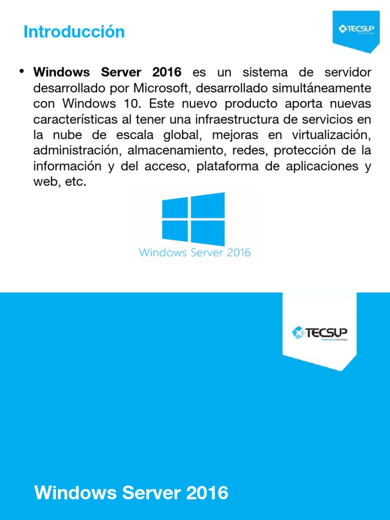 Sesión 01 - Implementación y Administración de Windows Server | PDF ...
