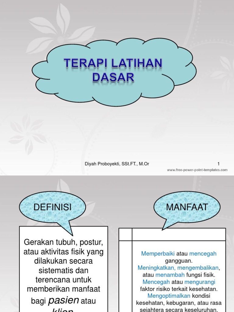 Terapi Latihan Dasar Pdf Pengembangan Diri Kesehatan Holistik