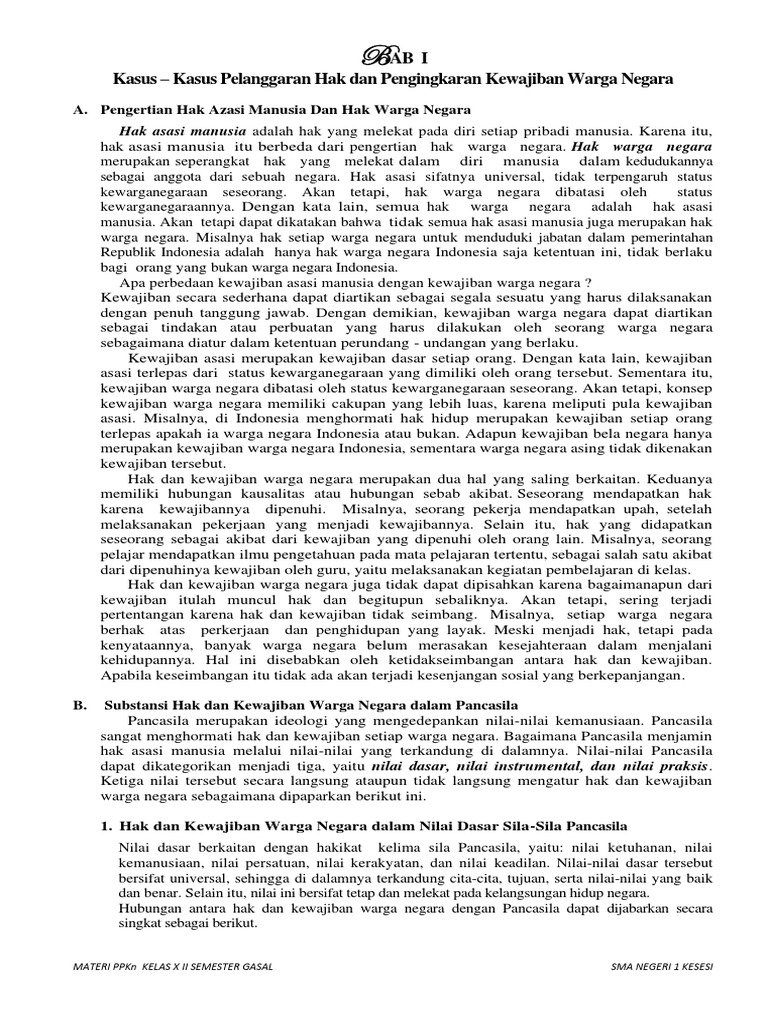 Materi Bab I Kelas XII Semester 1 | PDF