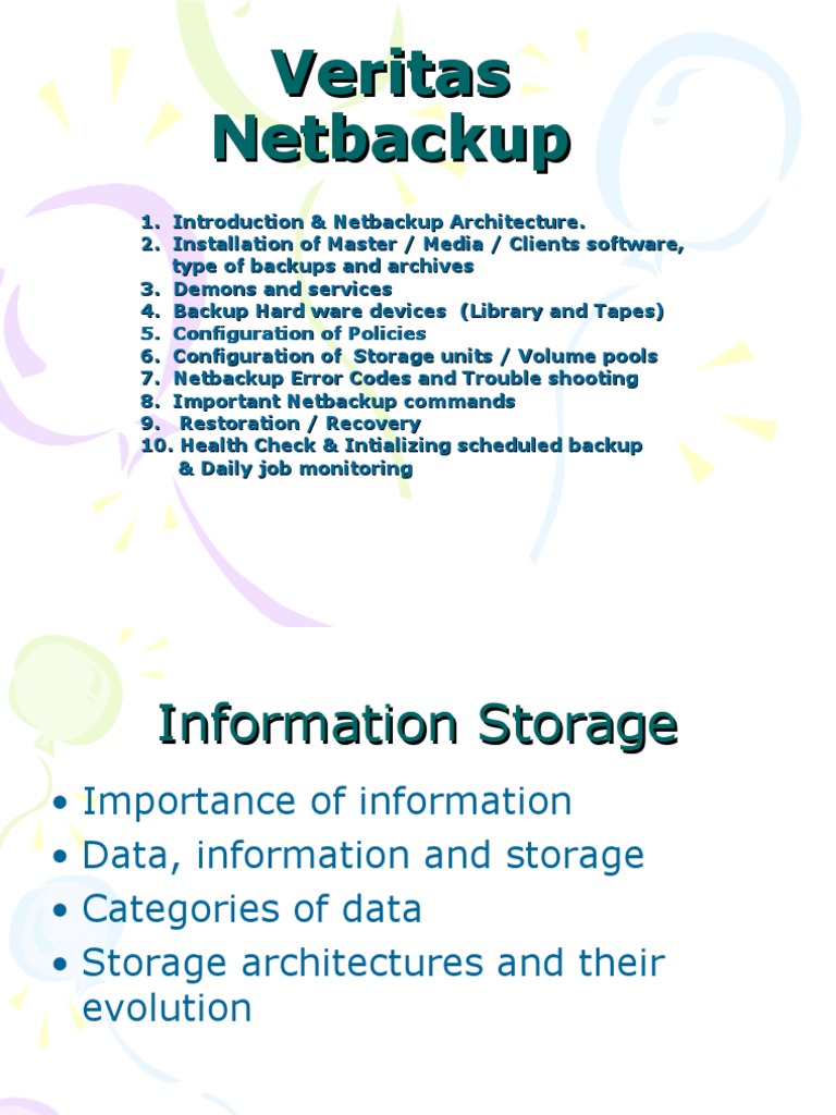 Veritas Netbackup | PDF | Backup | Information And Communications Technology