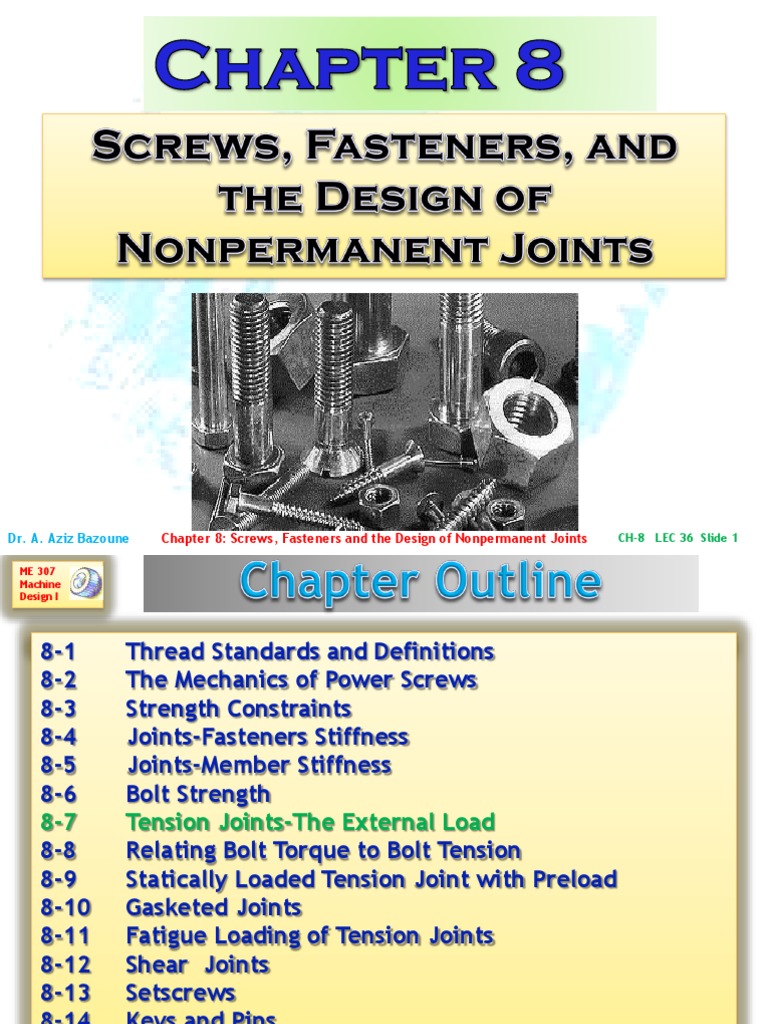 Screws & Fasteners Design Guide | PDF | Screw | Metalworking