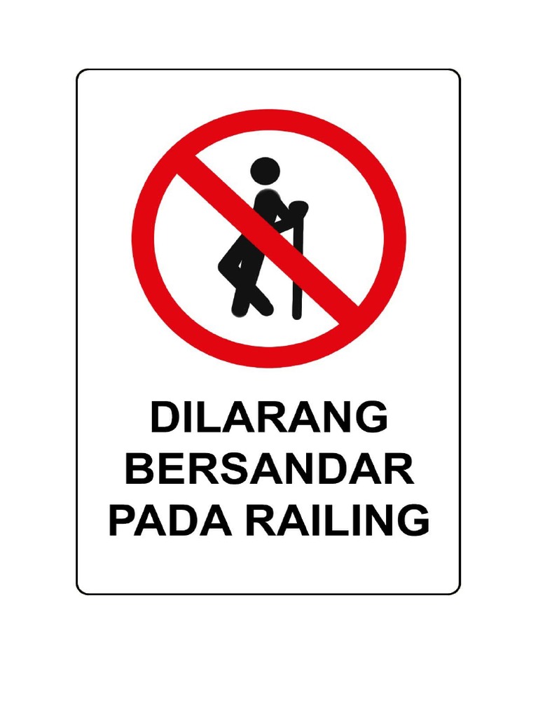 Gambar Dilarang Bersandar | PDF