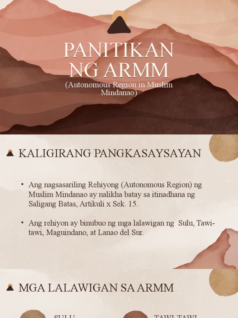 Panitikan NG Armm | PDF
