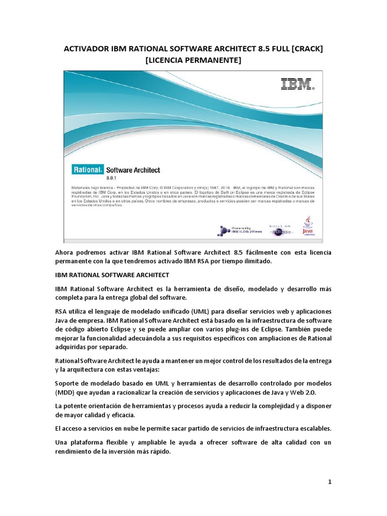 Ibm Rational Software Architect 8 Activador | PDF | Software | Eclipse ...