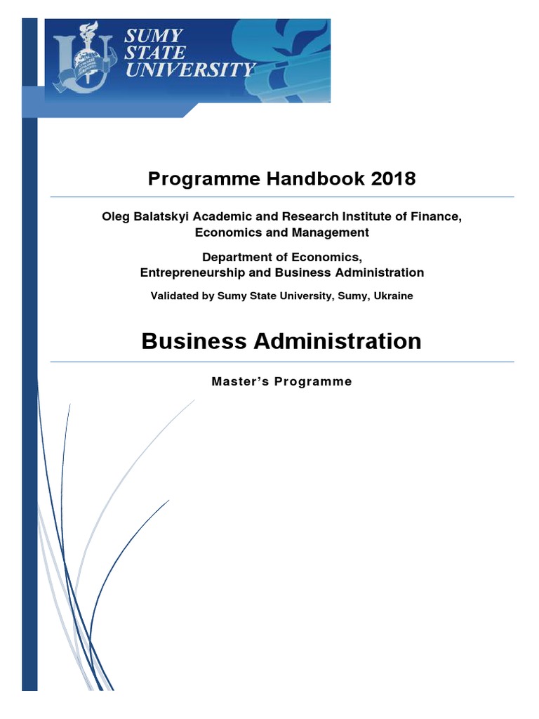 Business Administration Masters - HANDBOOK | PDF | Educational ...
