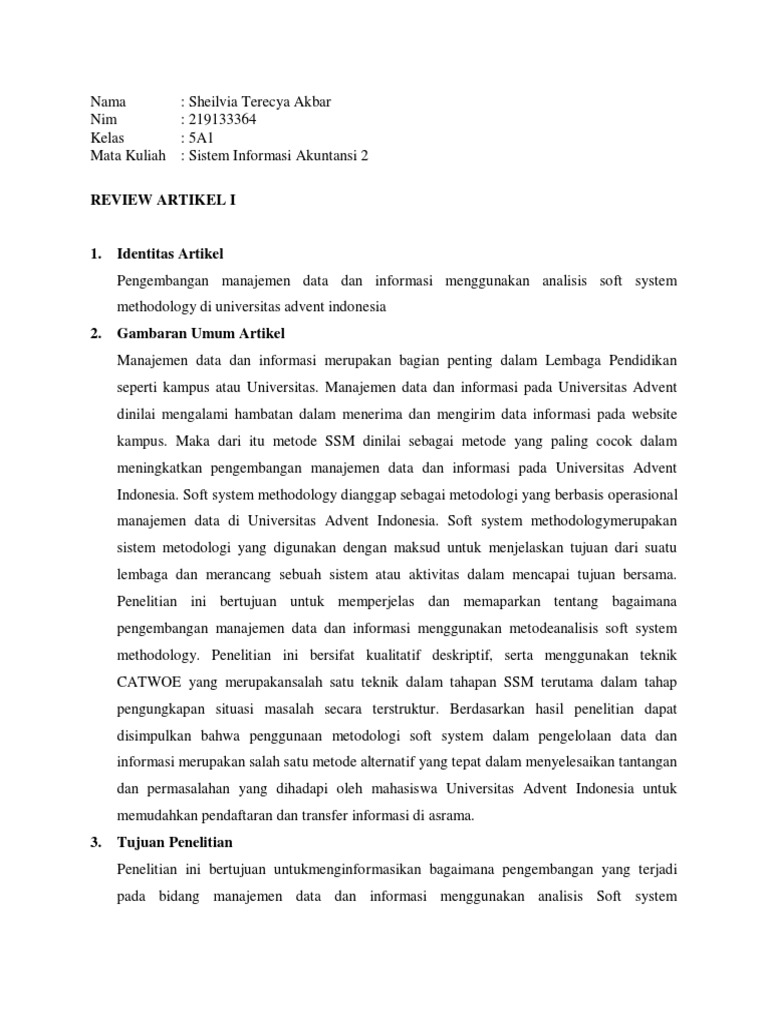 Sheilvia Terecya Akbar (219133364) UTS SIA 2 | PDF