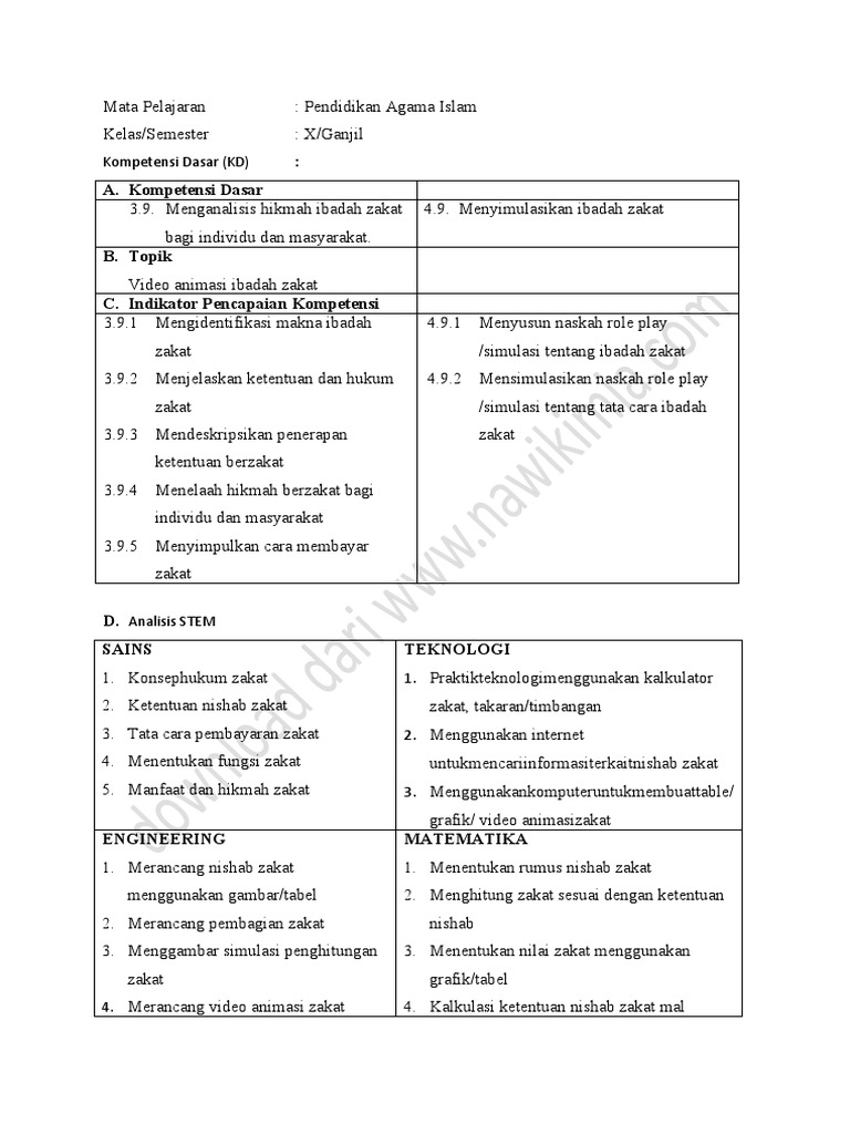 RPP Stem - Pai | PDF