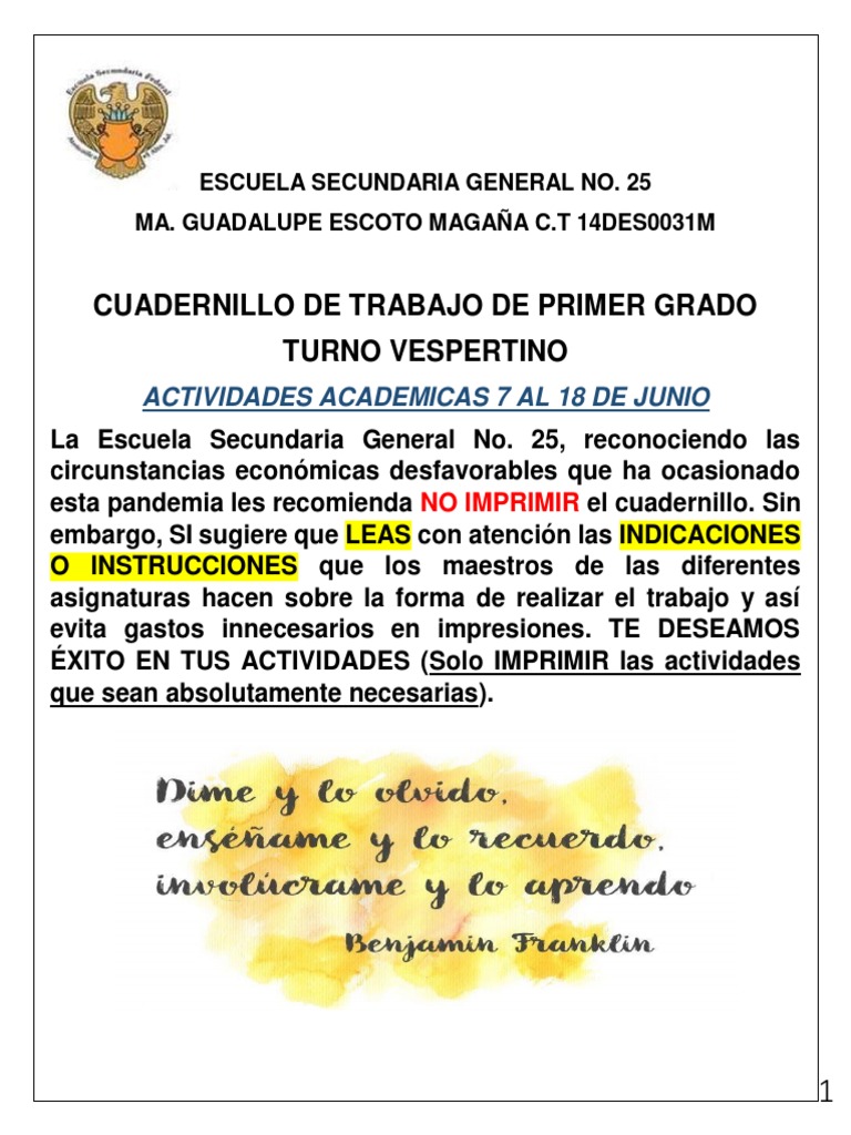 Cuadernillo 1° | PDF | Multimedia