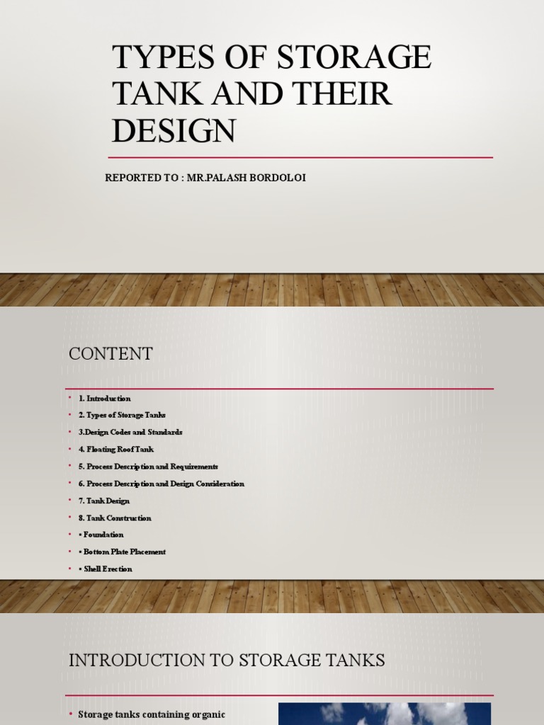 Types of Storage Tank and Their Design1 | PDF | Liquefied Natural Gas ...