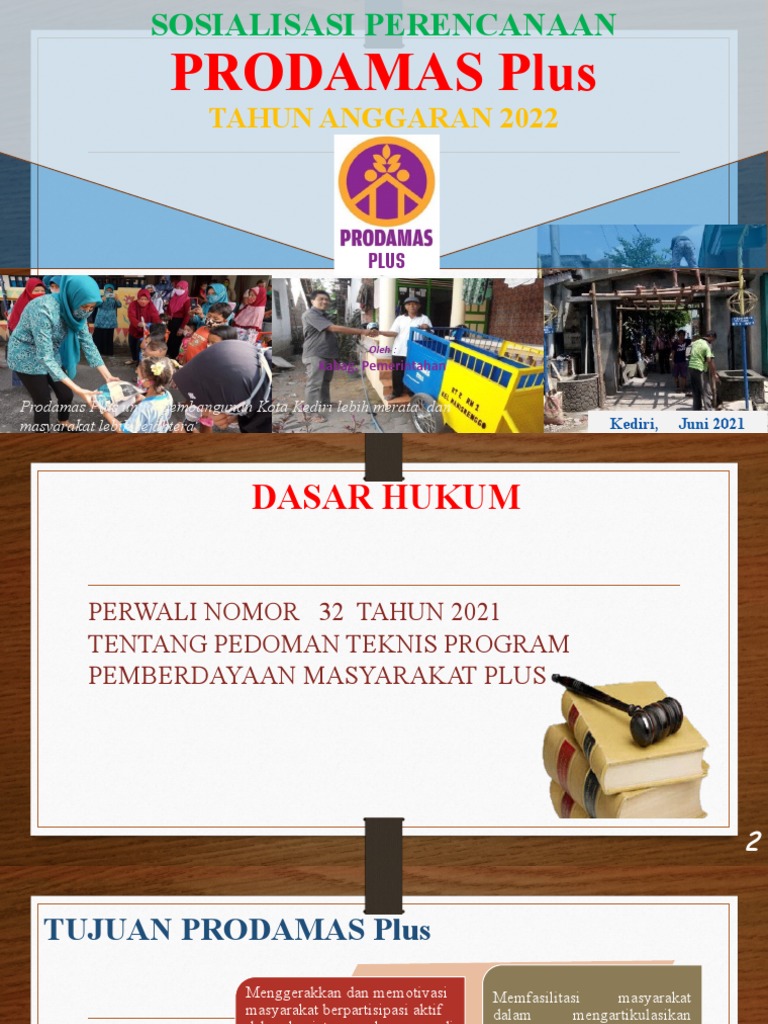 Prodamas Plus 2022: Pemberdayaan Masyarakat Kediri | PDF