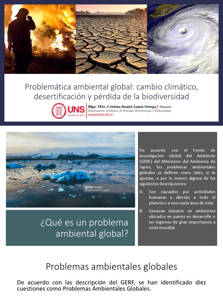 Problemática Ambiental Global | PDF | Biodiversidad | Gases de efecto ...