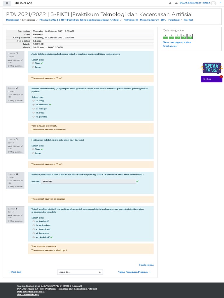 Pre-Test Attempt Review | PDF