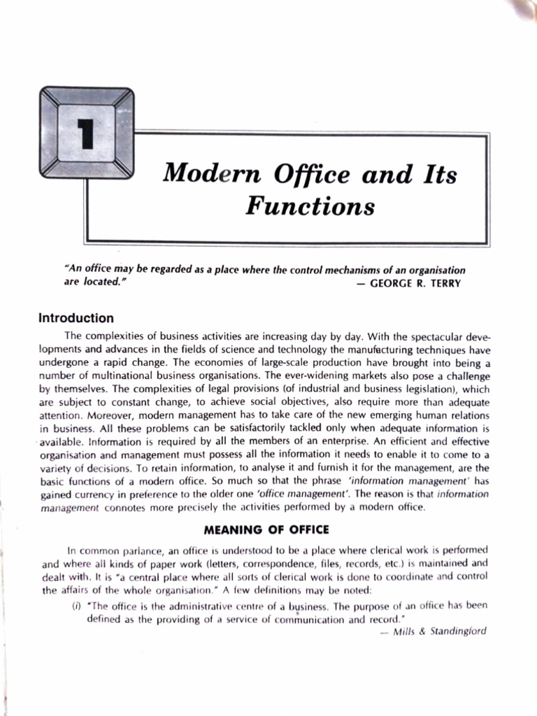 Functions of a Modern Office | PDF | Economic Growth | Information