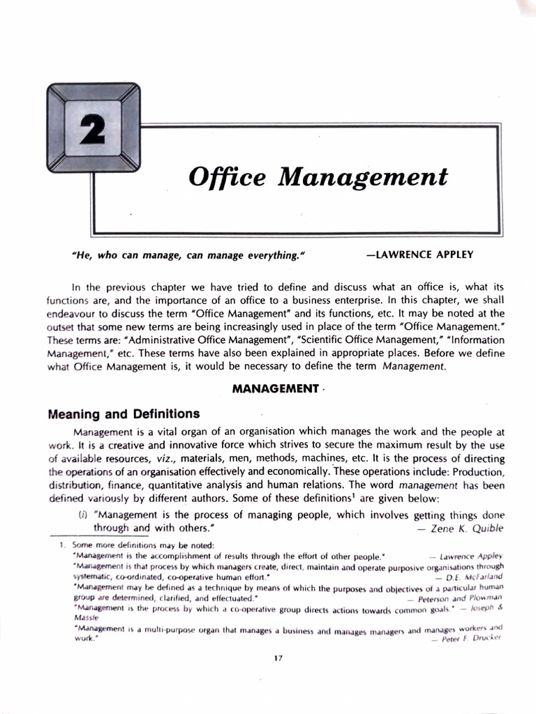 Introduction Office Management | PDF | Leadership | Planning