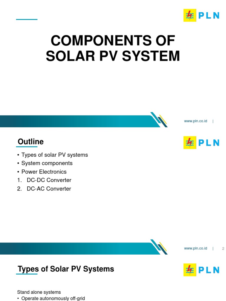 Komponen PLTS | PDF | Photovoltaic System | Energy Conversion