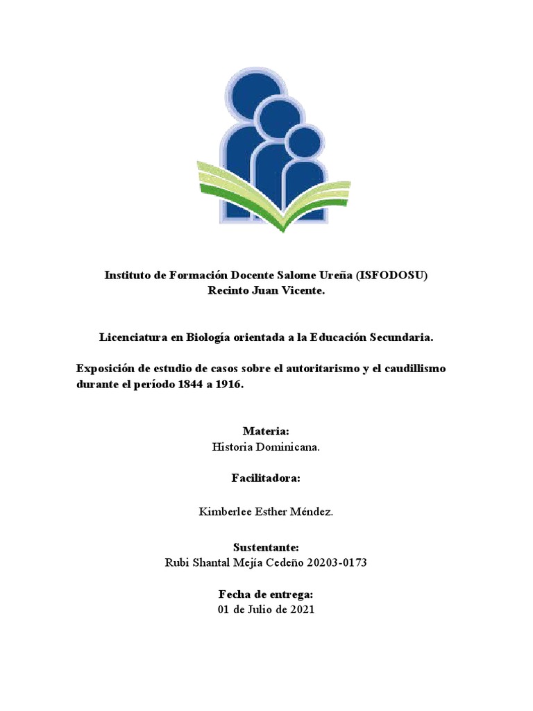 Exposición de Estudio de Casos Sobre El Autoritarismo y El Caudillismo ...