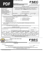 FSED 1F Application Form FSEC For Building Permit Rev02 | PDF