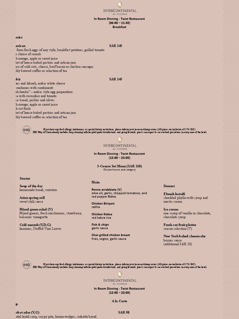 Final English & Arabic - Limited Menu June 2020 Twist 2 | PDF | Salad ...