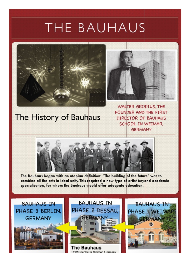 The B Auhaus: The History of Bauhaus | PDF | Architectural Design ...