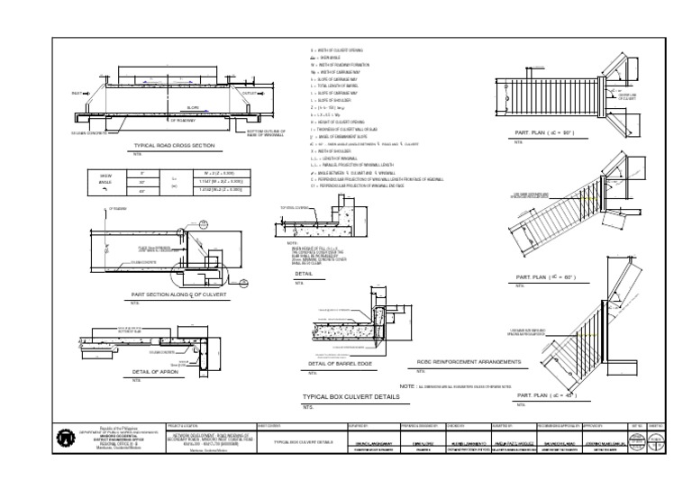 Typical Box Culvert Details | PDF | Economic Sectors | Structural ...