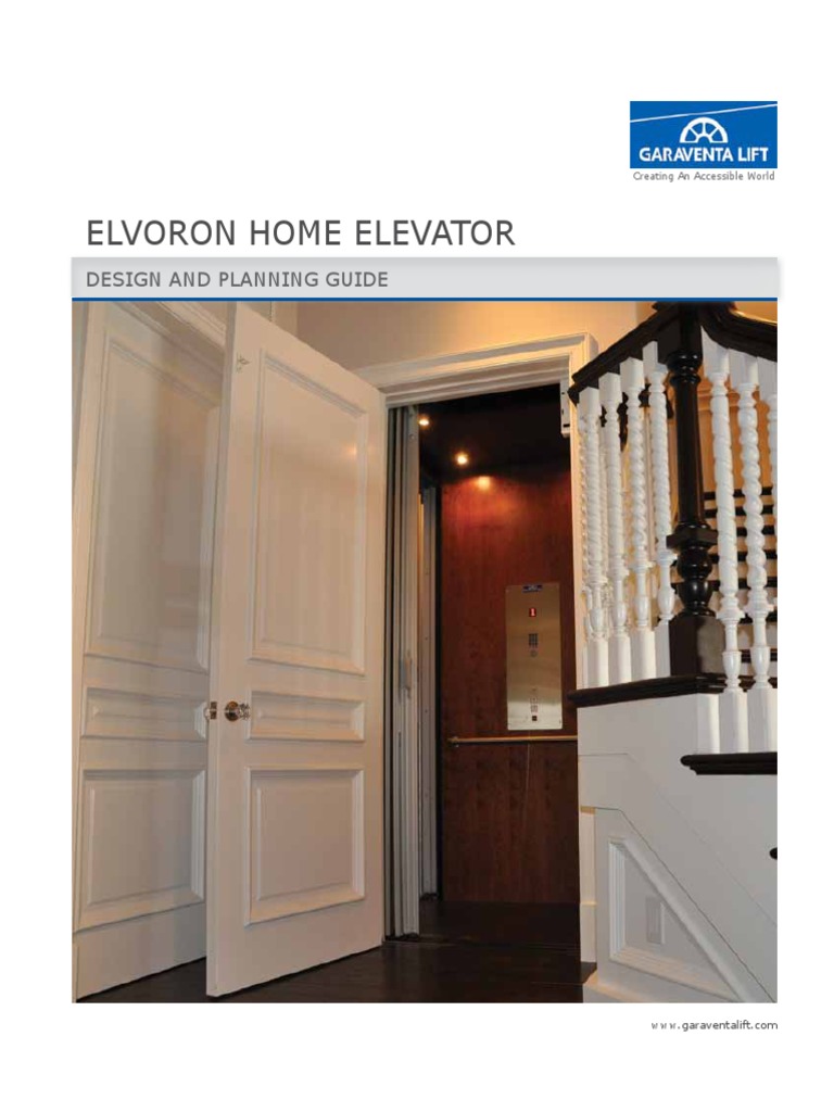 Home Elevator Design and Planning Guide Rev H | PDF | Elevator | Door