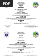 Sample Template For Grade 10 Certificate of Completion | PDF