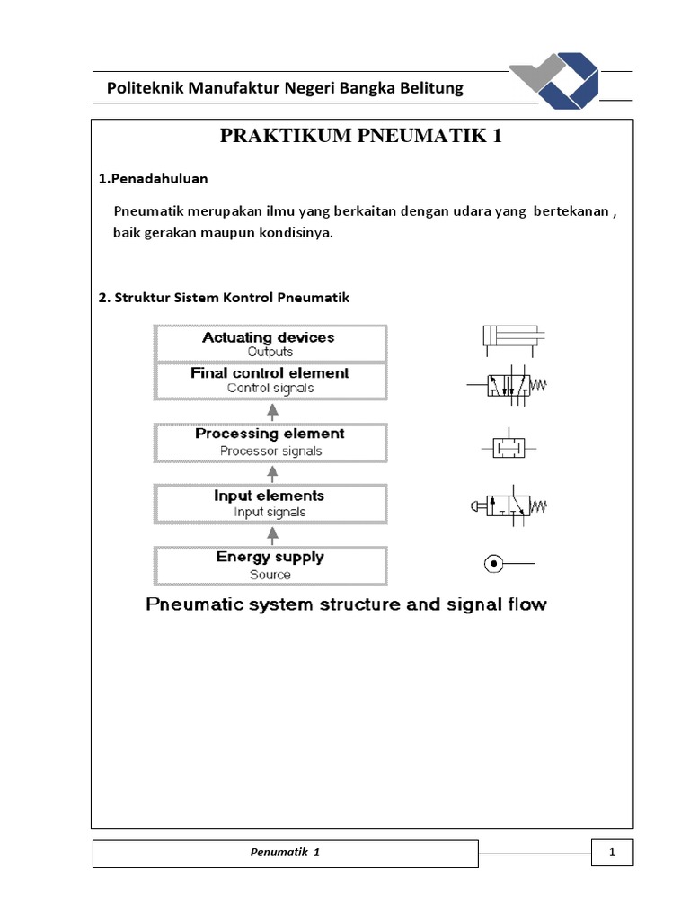Modul Pneumatik 1 - REV1 | PDF