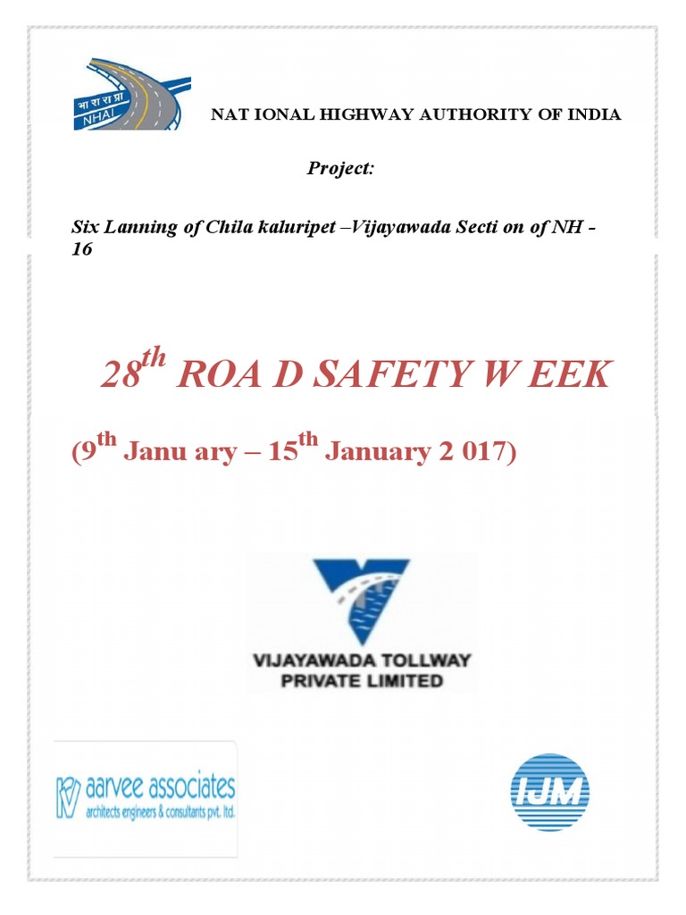 Road Safety Week NH-16 Highlights | PDF | Toll Road | Road