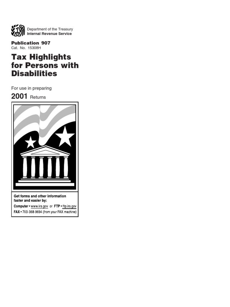 US Internal Revenue Service: p907 - 2001 | PDF | Irs Tax Forms | Earned ...