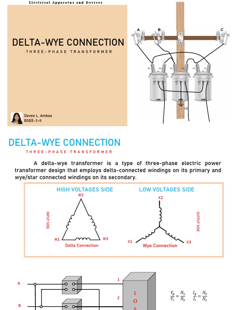 Delta Wye Connection | PDF | Power Engineering | Electricity
