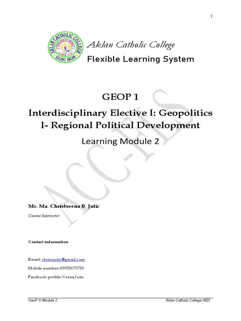 GEOP Module 2 | PDF | Indonesia | Philippines
