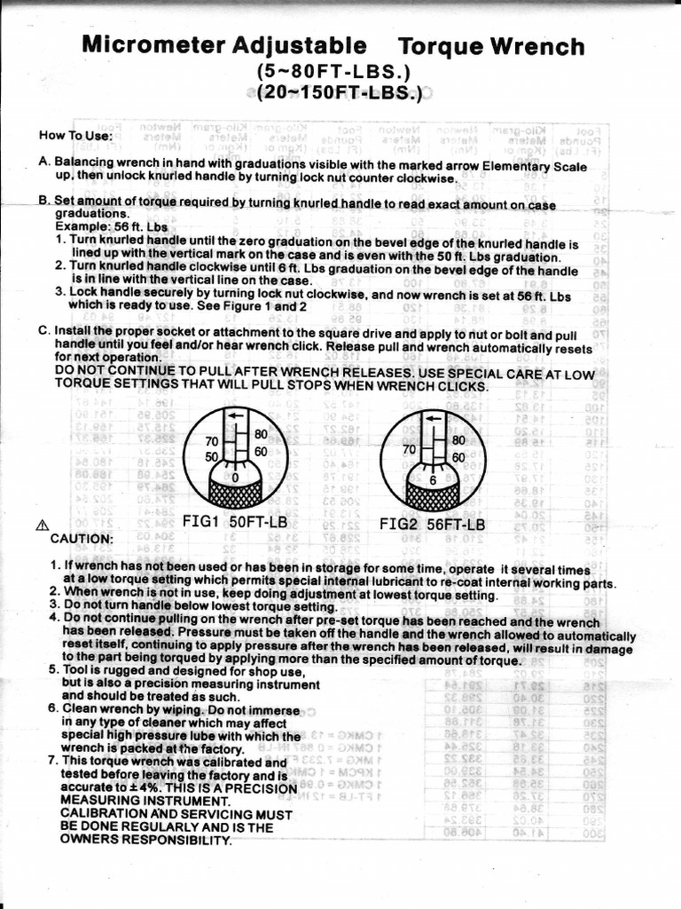 Tabla de Conversión de Torques | PDF | Mechanics | Torque
