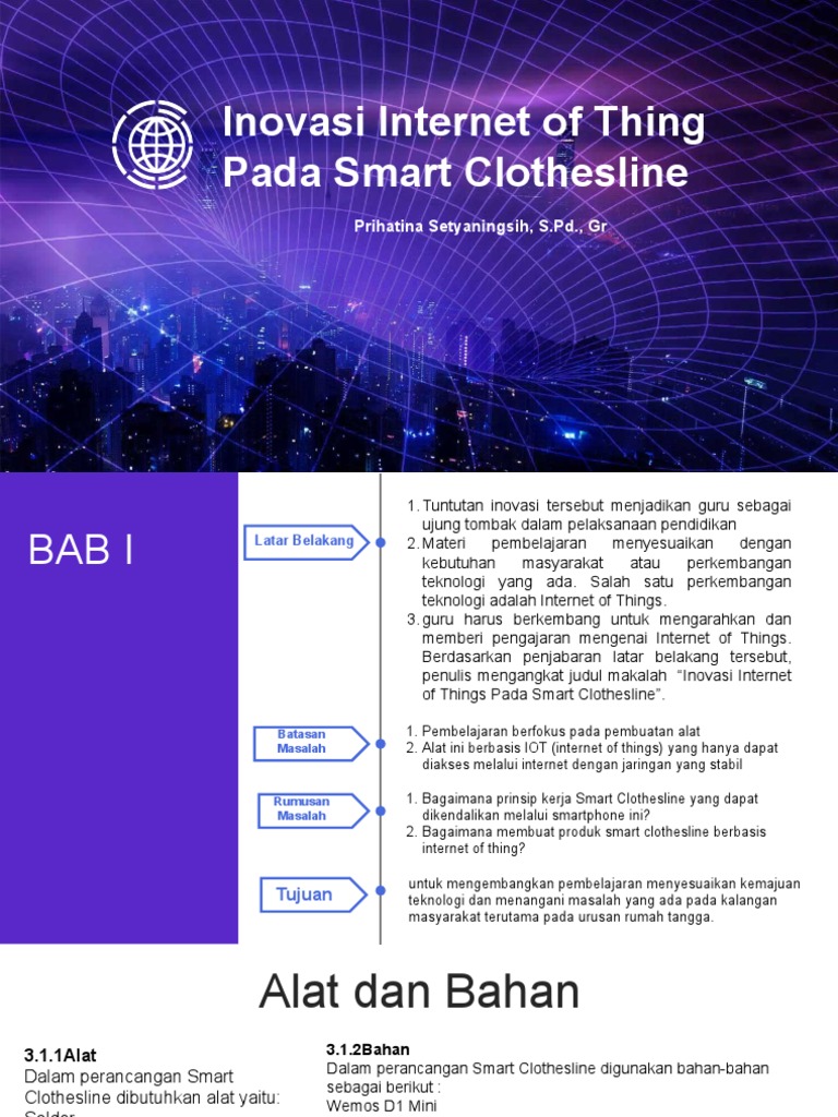 Iot Smart Clothesline | PDF
