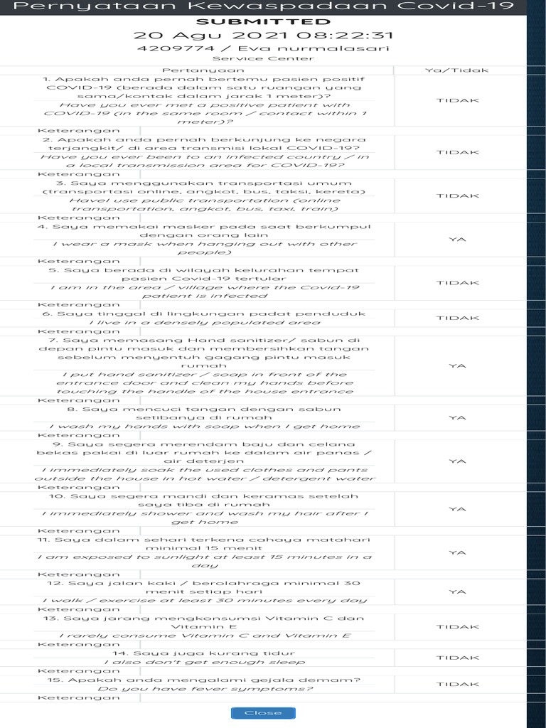 Sein Covid-19 - TF 2 | PDF