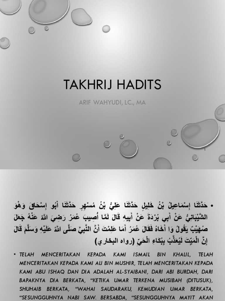 Takhrij Hadits | PDF