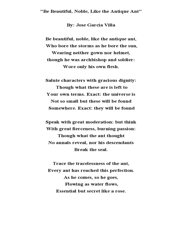 Ant | PDF | Poetry