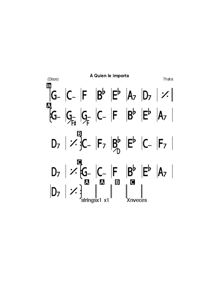 A Quien Le Importa - Thalia | PDF