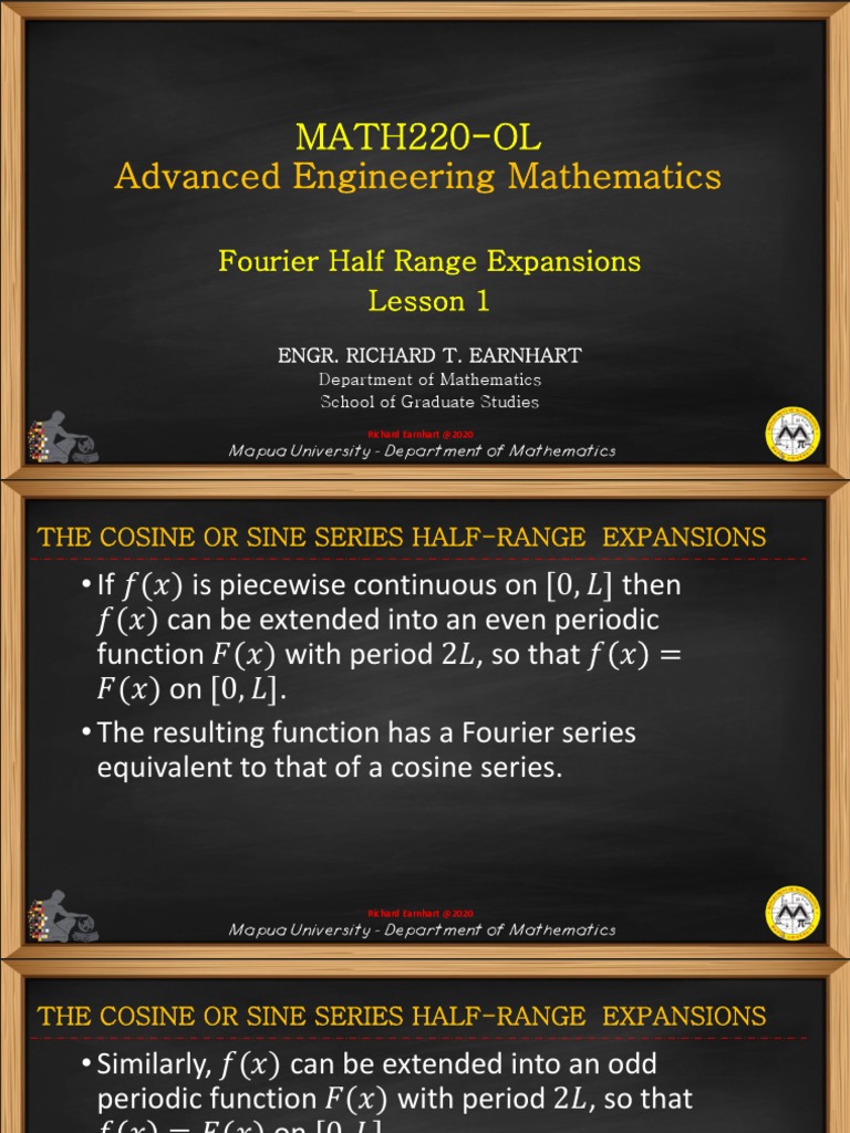 Half Range Fourier Series | PDF | Trigonometric Functions | Sine