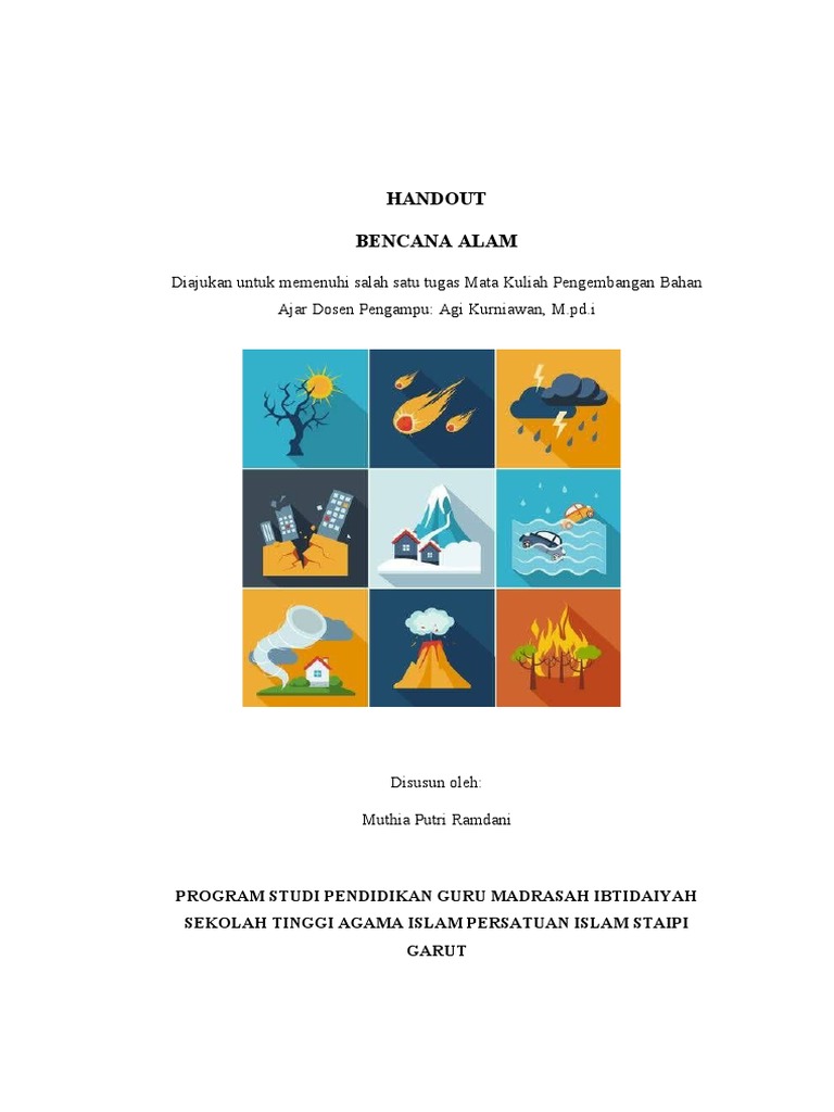 Contoh Handout Pengembangan Bahan Ajar | PDF