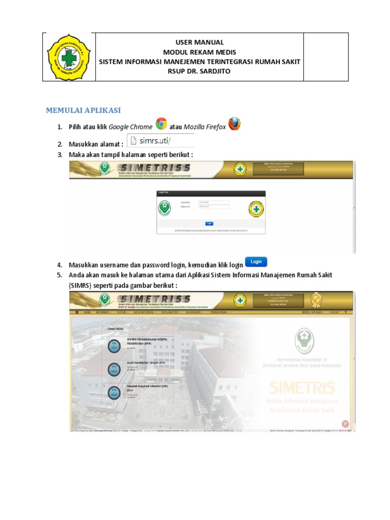 User Manual Rekam Medis-1 | PDF